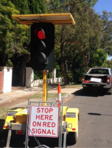 Hire Portable Traffic Lights in Melbourne - Flash Sign Hire